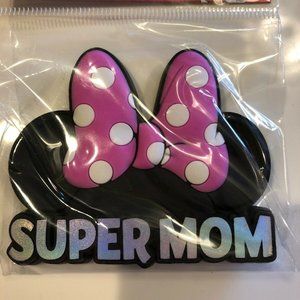 Monogram | Accents | Minnie Mouse Super Mom Pink Soft Touch Magnet ...